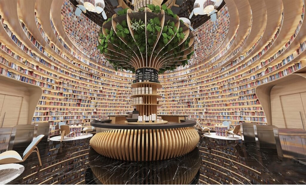 Library Interior SketchUp SKP Models Download- 313 Sets SKP | IDS792 ...